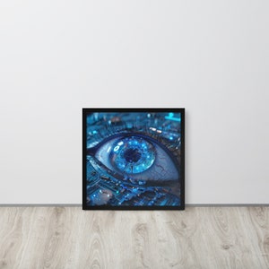 Blue Digital Eye Art 41 - Printable Wall Art - Instant Digital Download ...
