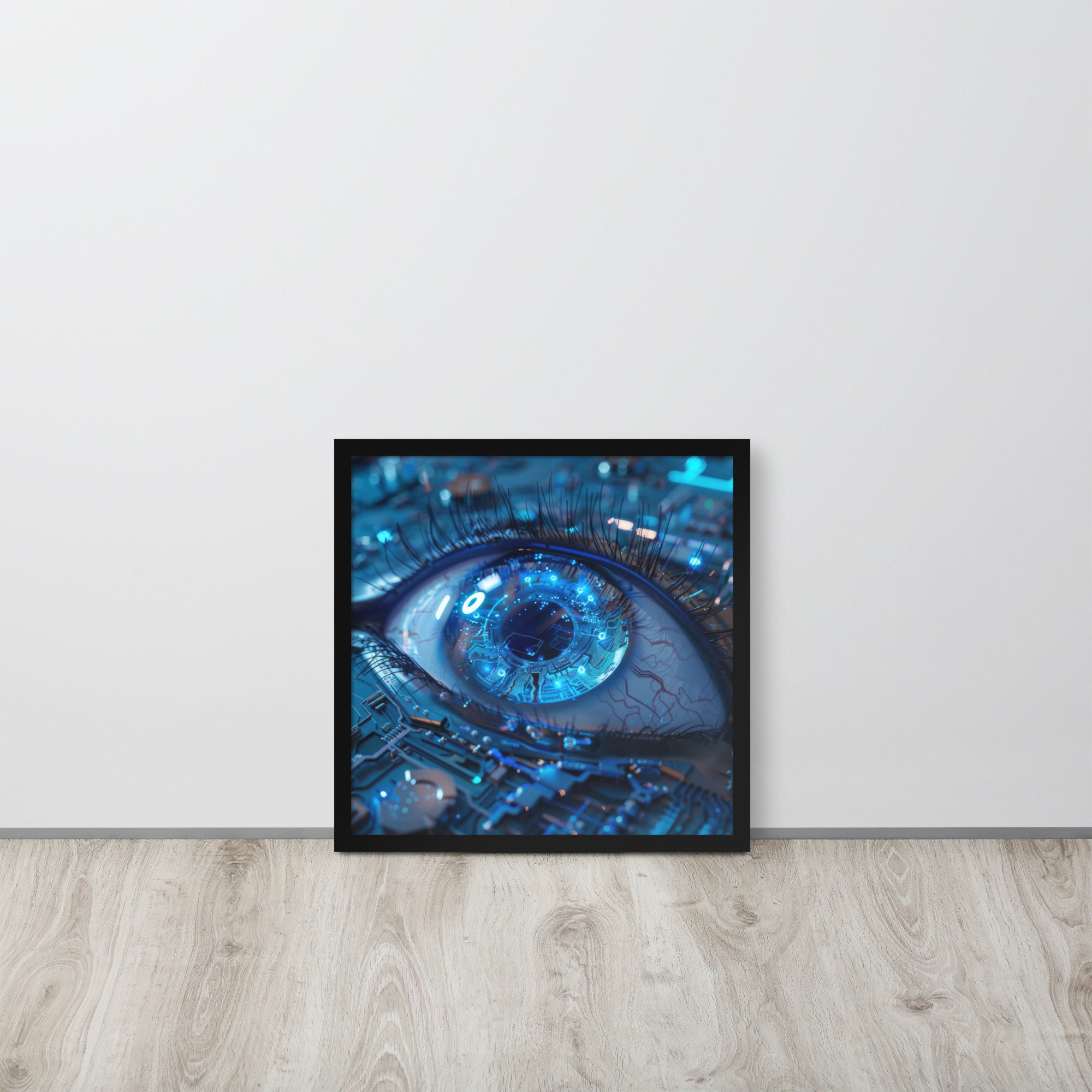 Blue Digital Eye Art 41 - Printable Wall Art - Instant Digital Download ...