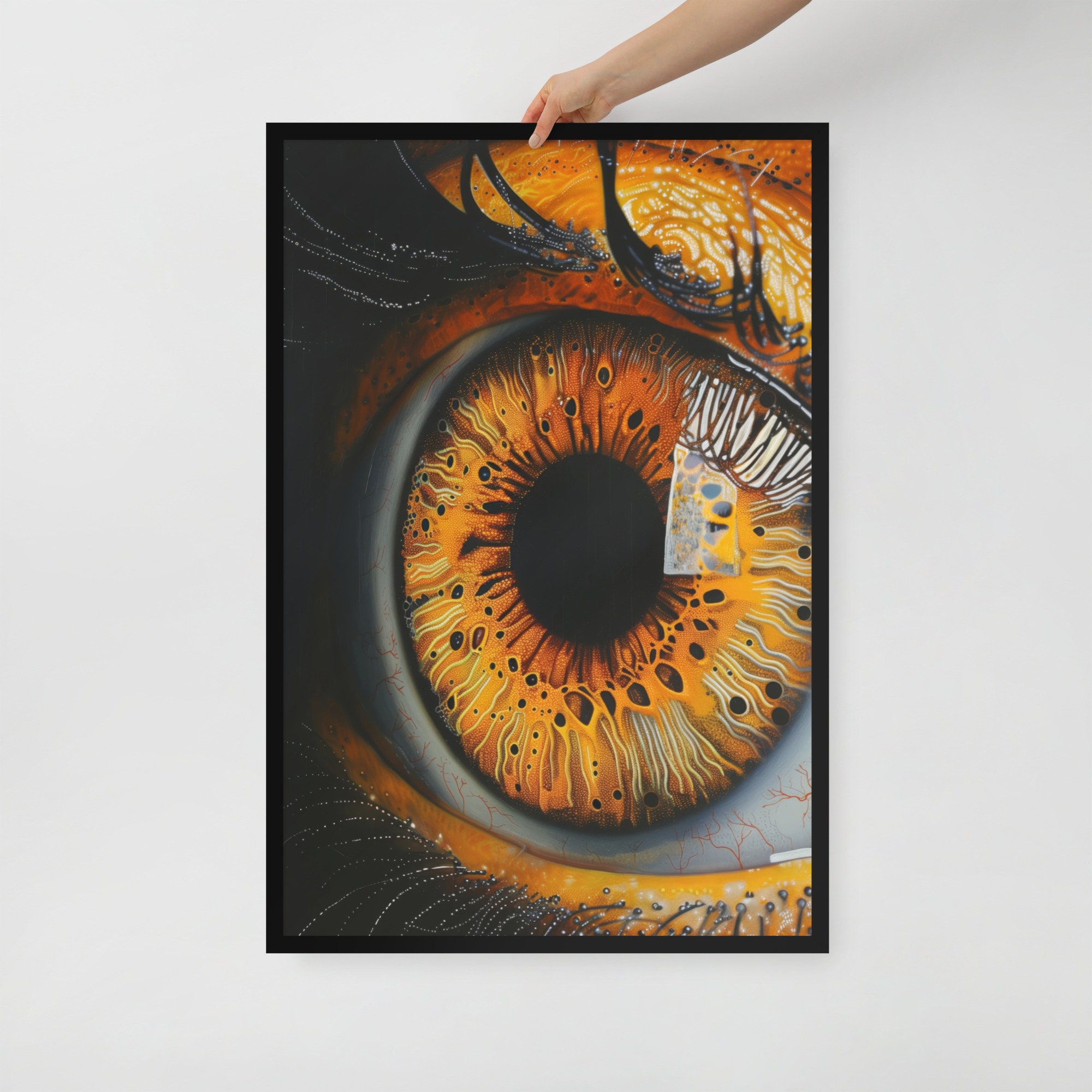 Golden Eye 53 Instant Digital Download Eyeball Gold Honey Modern Gift ...