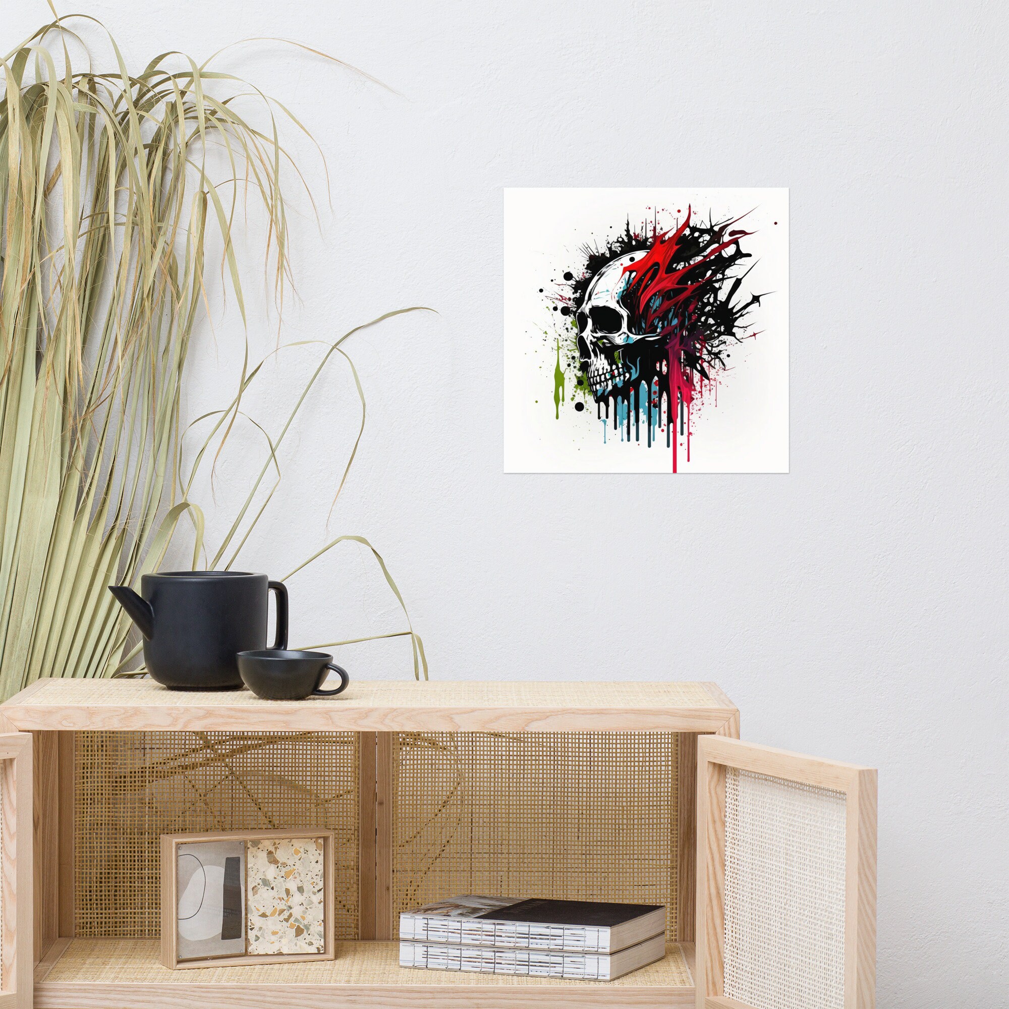 Skulls & Colors Art Print 29 Pop Art Instant Digital Download Colors ...