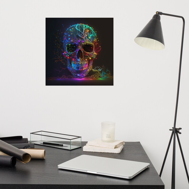 Skulls & Colors Art Print 19 - Abstract Art - Instant Digital Download ...