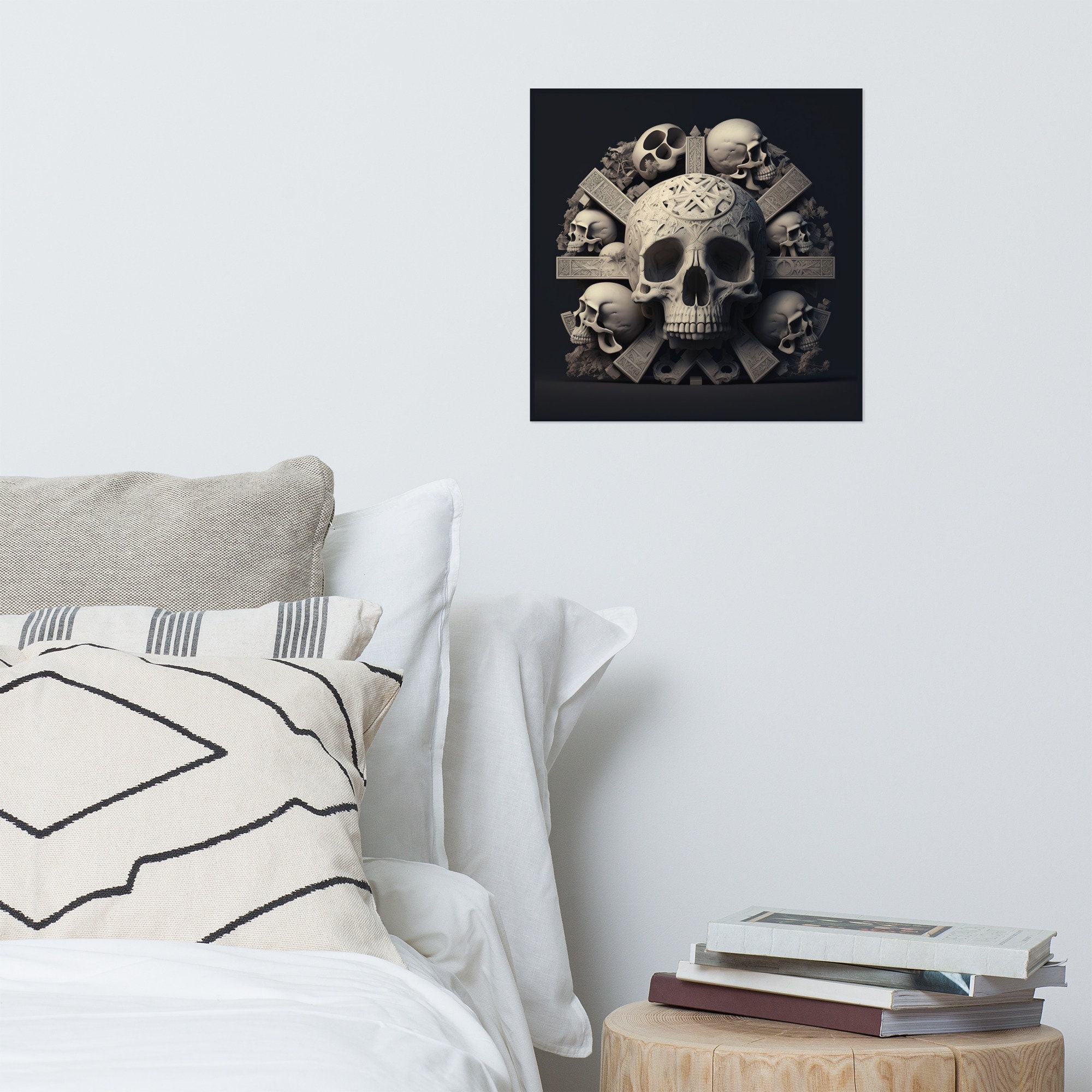 Skulls & Tombs Art Print 1 - Graveyard Art - Instant Digital Download ...