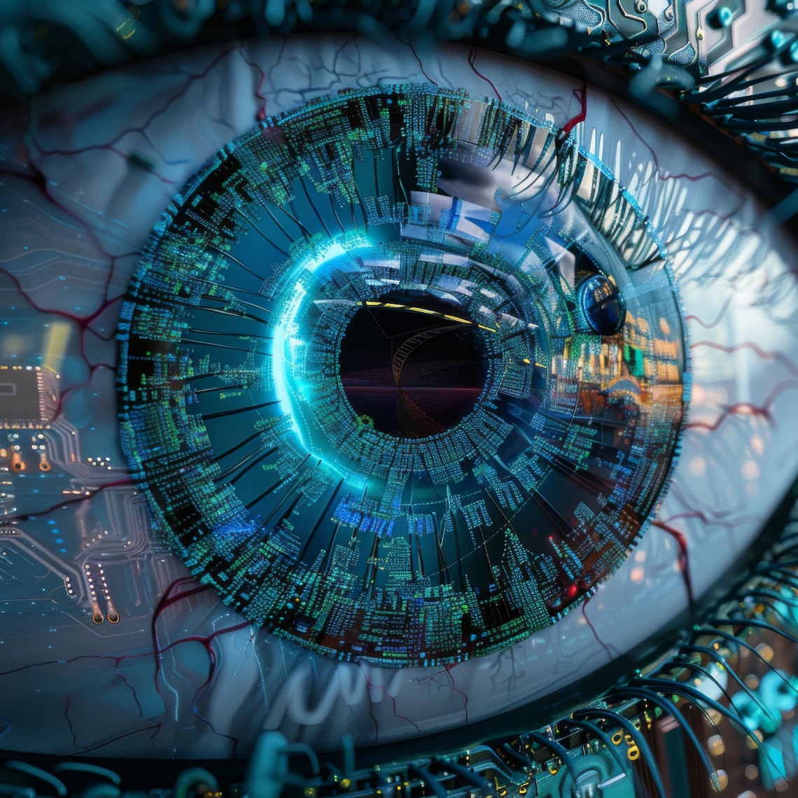 Robot Eye Art Print – Modern Electronic Eye Home Decor (digital ...