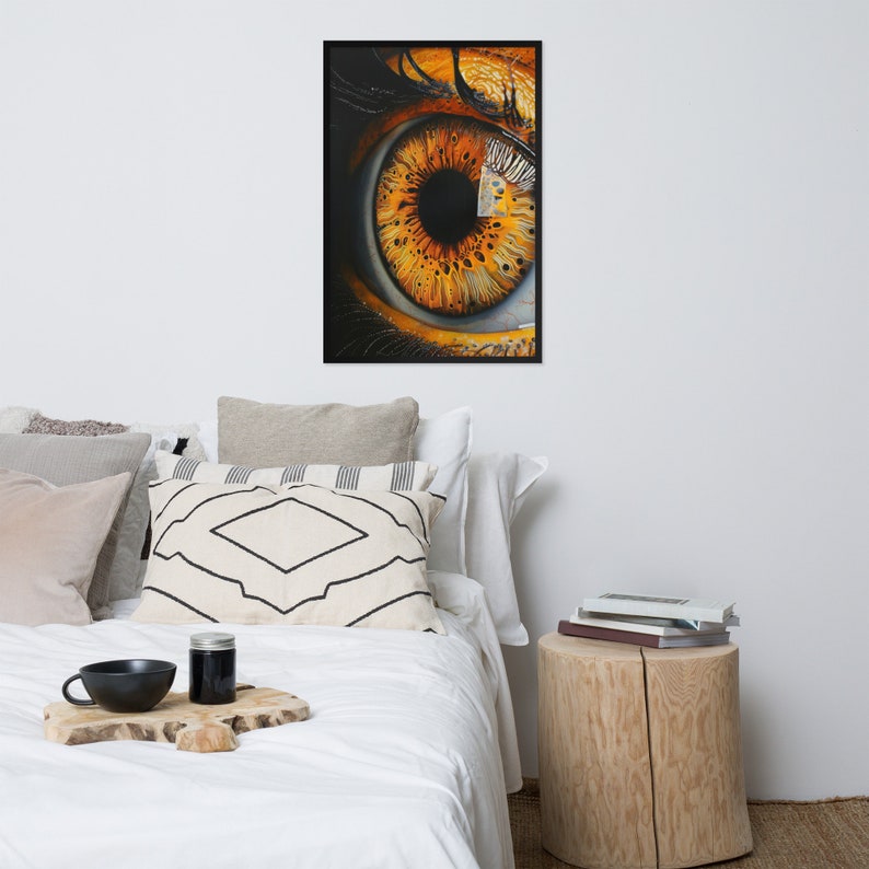 Golden Eye 53 Instant Digital Download Eyeball Gold Honey Modern Gift ...