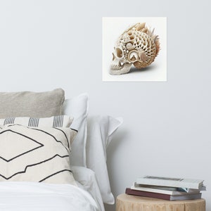 Shell Skull Art Print: Beach Home Decor (digital Download) - Etsy