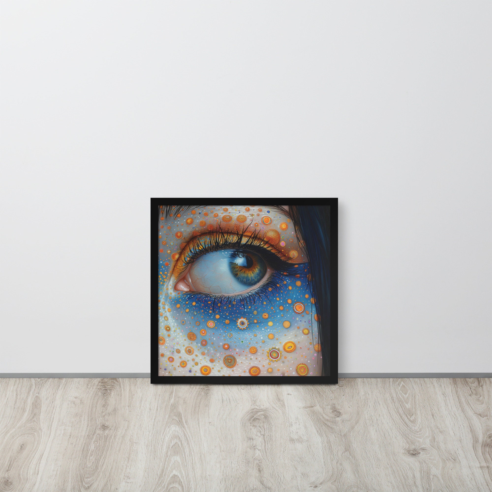 Blue Orange Eye Art Print: Modern Home Decor (digital Download) - Etsy