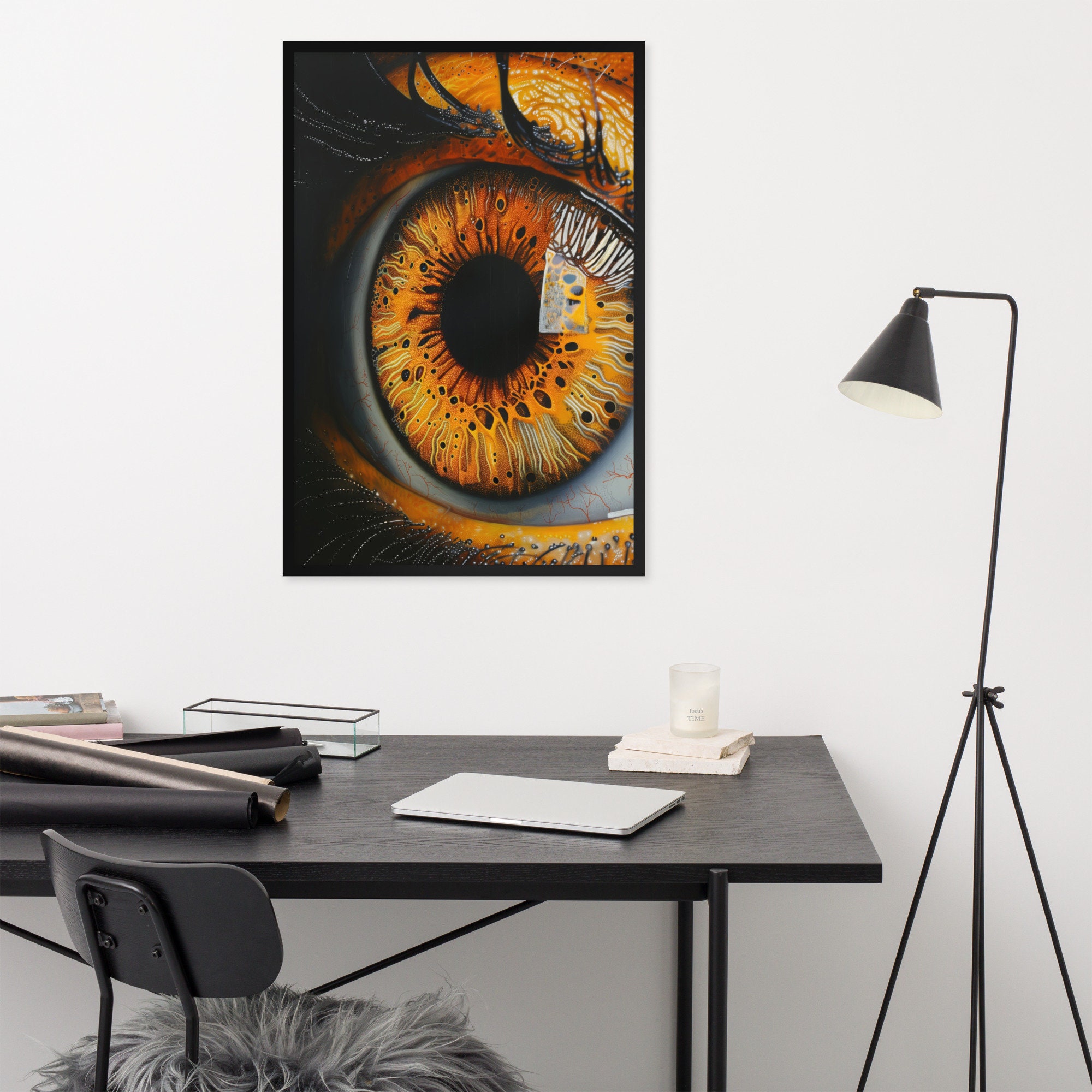 Golden Eye 53 Instant Digital Download Eyeball Gold Honey Modern Gift ...