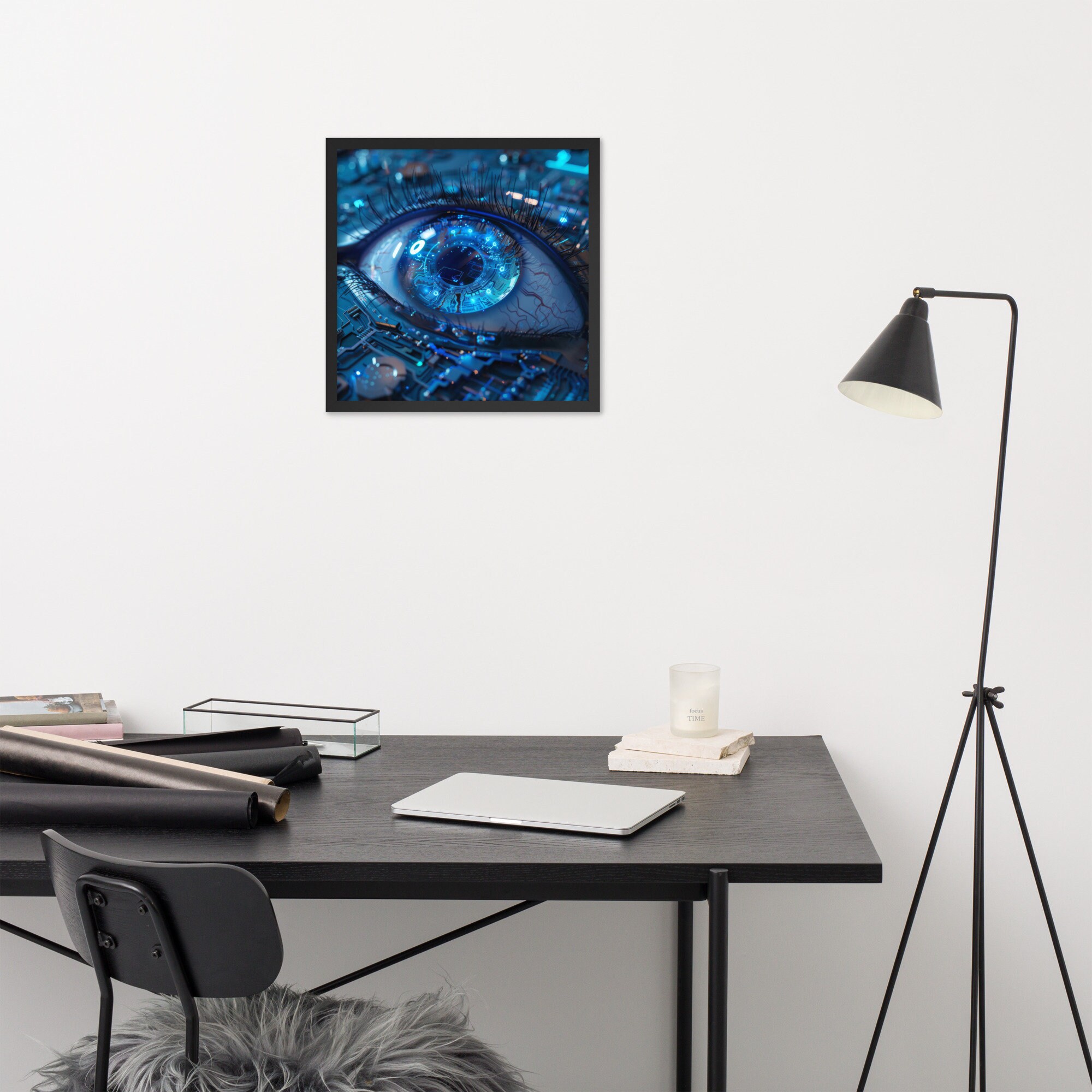 Blue Digital Eye Art 41 - Printable Wall Art - Instant Digital Download ...