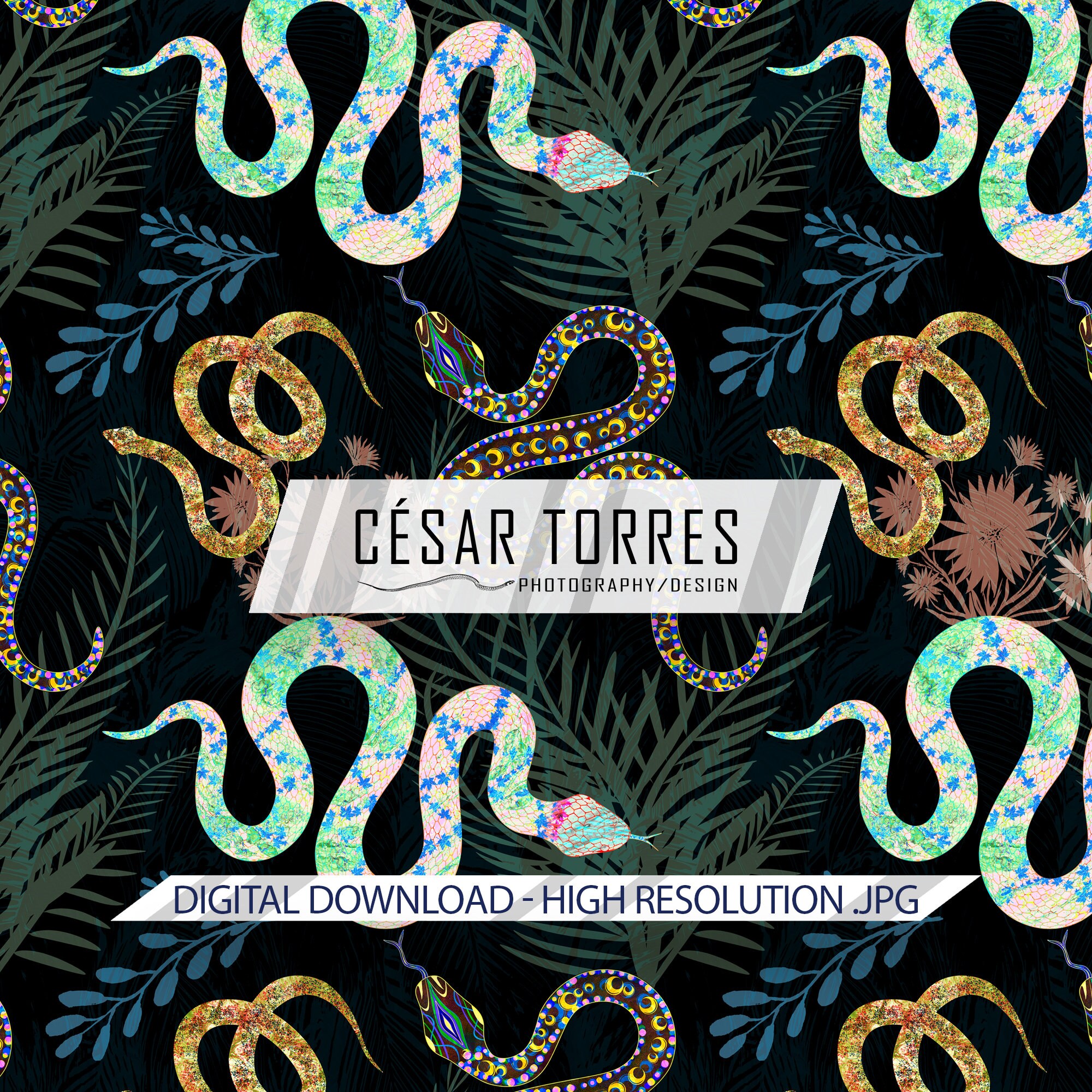 Snake Design Wallpaper