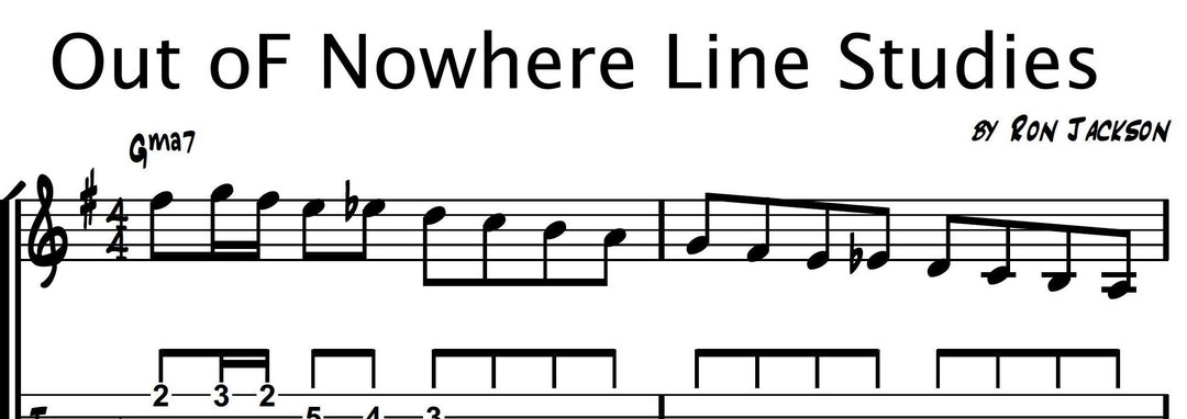 Jazz Guitar Improvisation Out of Nowhere Line Studies | Advanced ...
