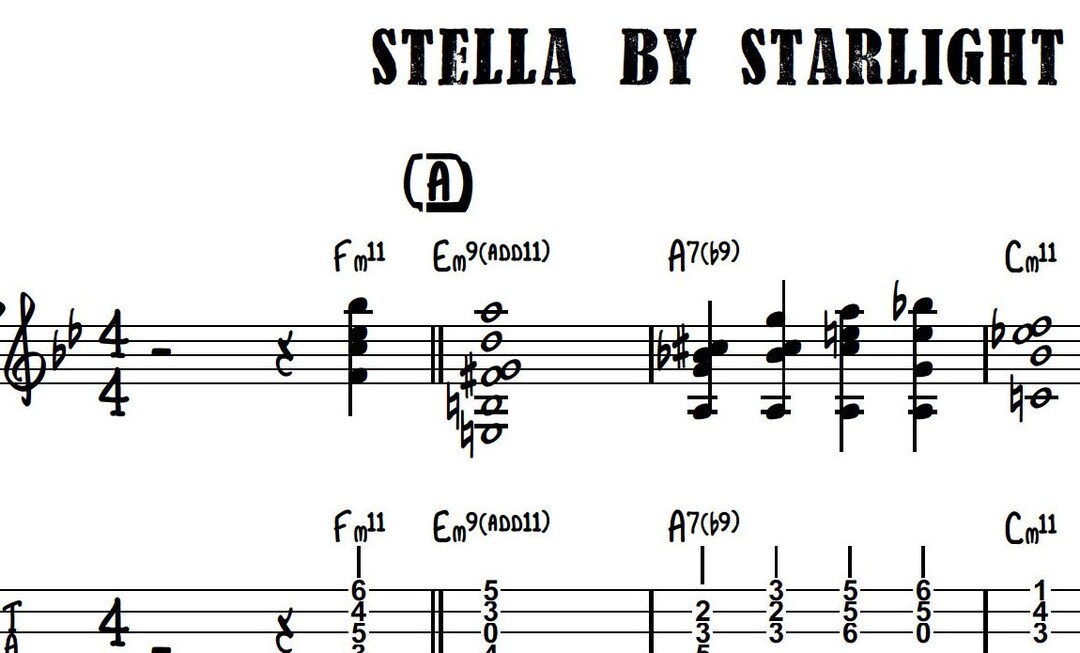 Stella by Starlight - Chord Melody Masterclass | 6-string Jazz Guitar ...