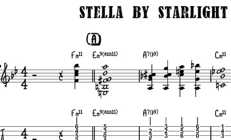 Stella by Starlight - Chord Melody Masterclass | 6-string Jazz Guitar ...