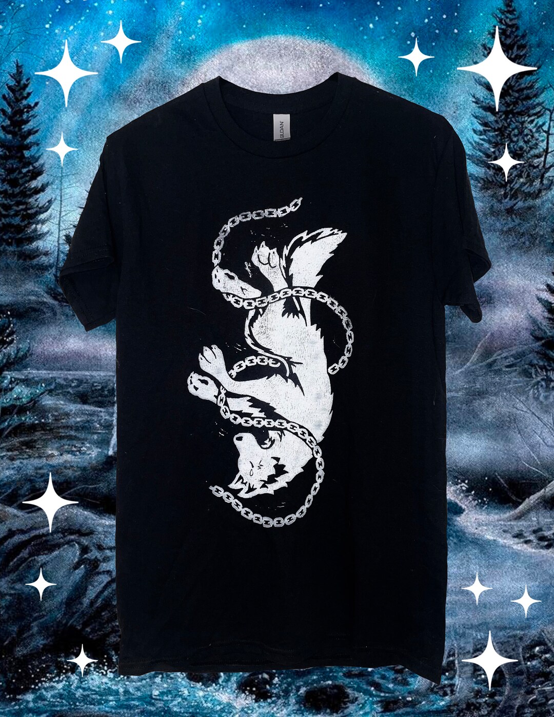 Falling Wolf Tee - Etsy