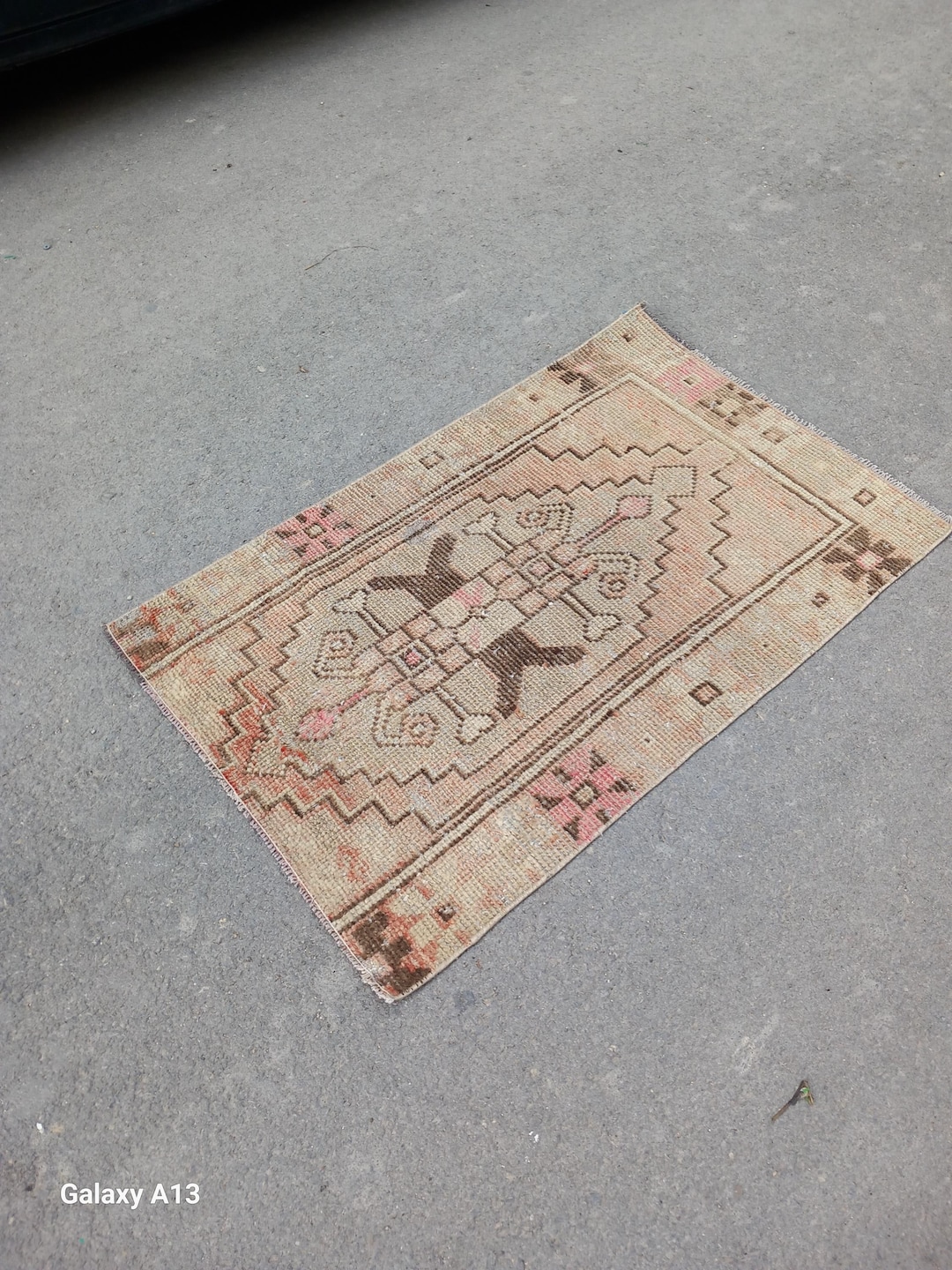 3x4 Rug, 3x4 Beige Brown Rug, 3x4 Vintage Rug, Small Rug, Mini Rug ...