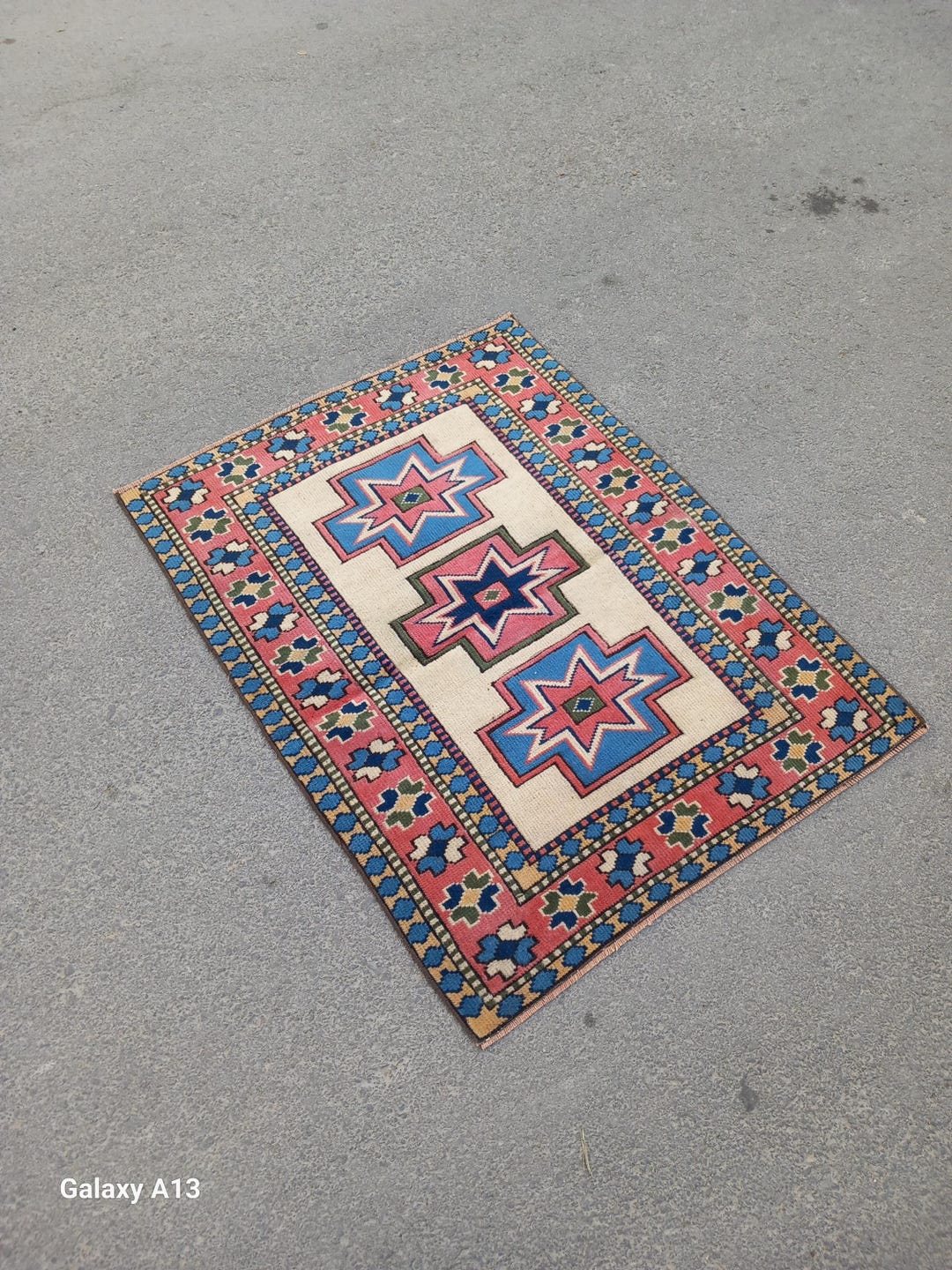 3x4 Rug Beige,pink,bulue,rug,3x4 Turkish Rug,handmade Vintage Wool Rug ...