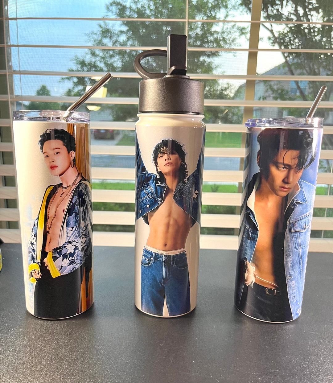 Customized BTS Maknae Line Tumbler, BTS Tumbler, BTS Water Bottle ...