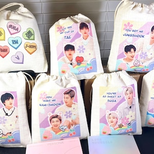 Customized BTS Bag, BTS Valentine, BTS Pouch, Bangtan Pouch, Bangtan ...