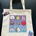 Customized BTS BT21 Bag, RJ Bag, Koya Bag, Shooky Bag, Tata Tote Bag ...