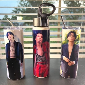 Customized BTS Maknae Line Tumbler, BTS Tumbler, BTS Water Bottle ...