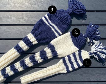 Knitted Golf Head Covers, Ready to Ship - Etsy