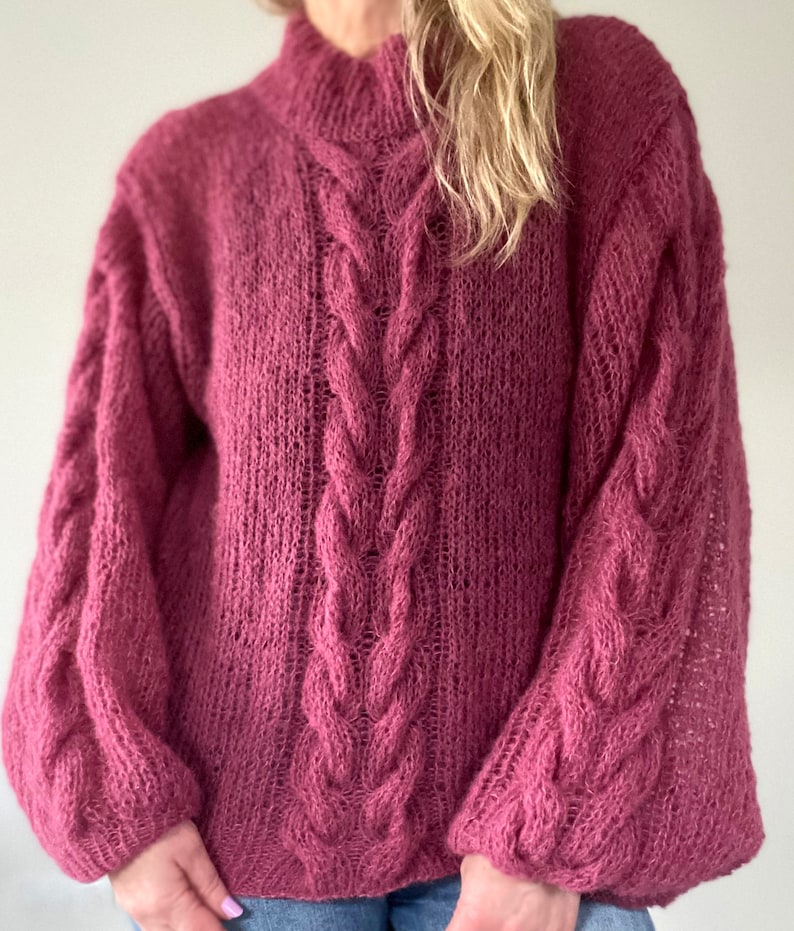 Knitting Pattern, Easy Knit Sweater Pattern, Loose Knit Sweater ...