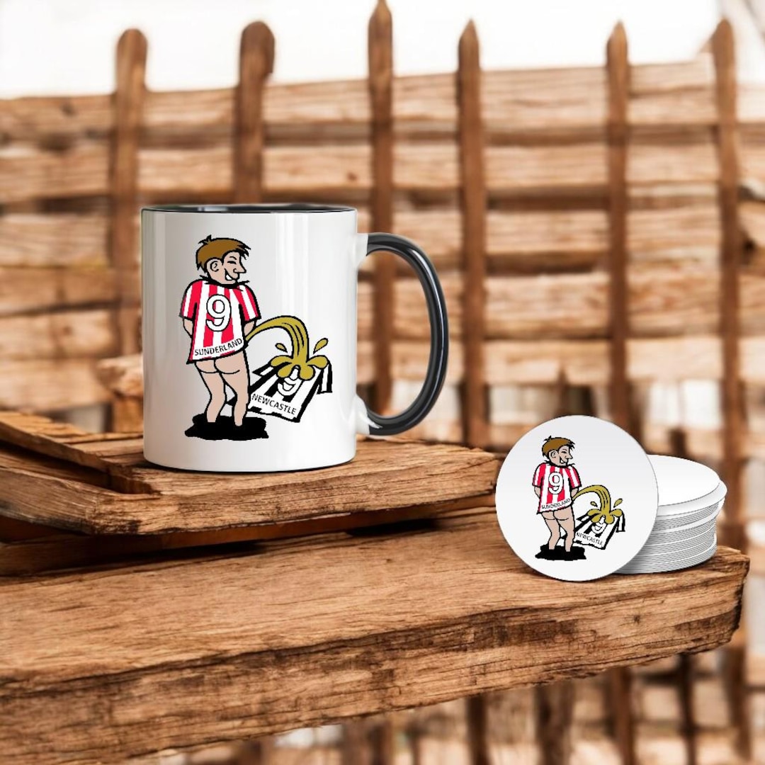 Sunderland Mug / Cup and Coaster Weeing on Newcastle - Etsy UK