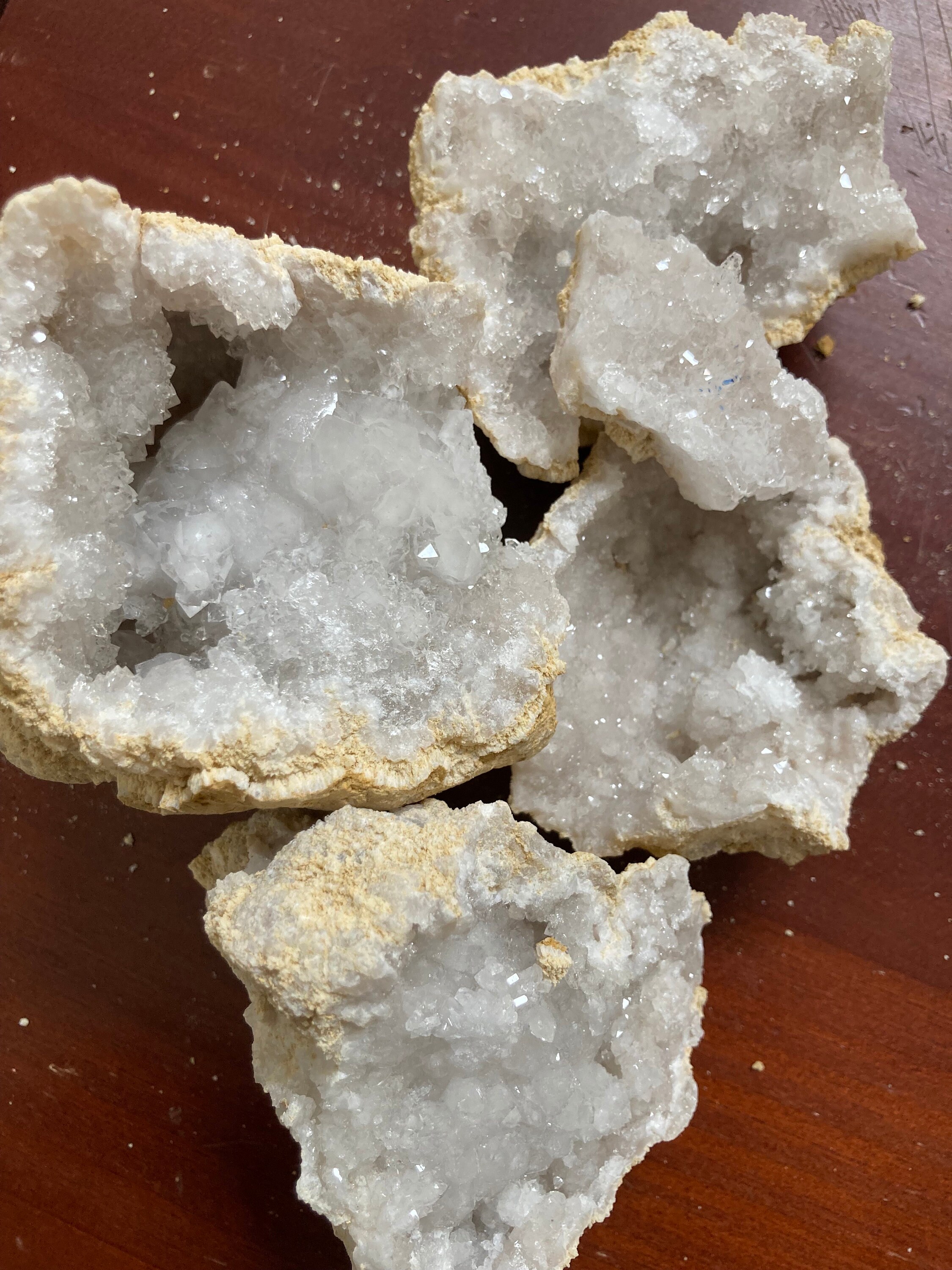 Break You Own Extra Large 5”-6” Moroccan Geodes, Raw White Quartz ...
