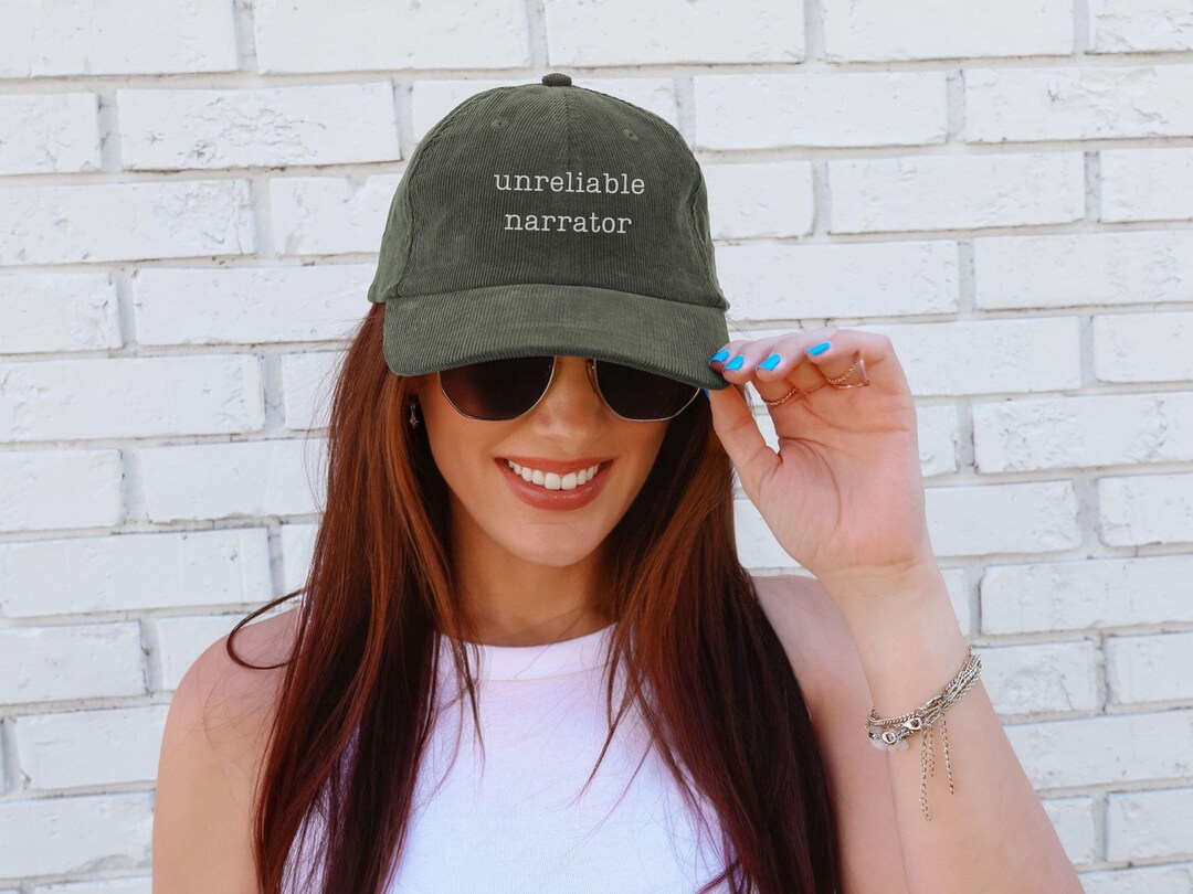 Embroidered Corduroy Reader Hat: Funny Bookworm Gift - Etsy