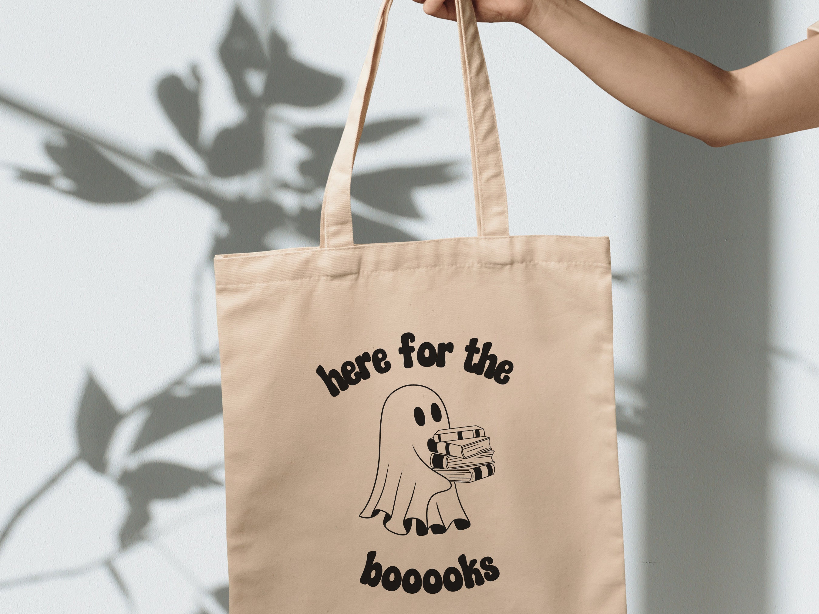 Ghost Book Bag Bookish Ghost Bag Ghost Theme Bag Horror - Etsy