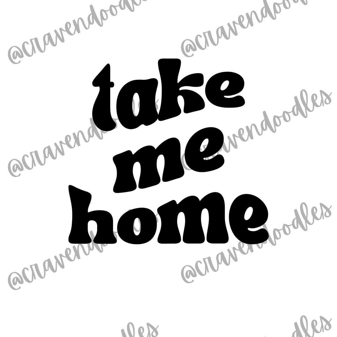 Take Me Home SVG Instant Download Introvert Svg Wavy Letters Svg ...
