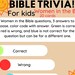 Christian Bible Trivia for Kids 30 Cards, Sunday School Games ...