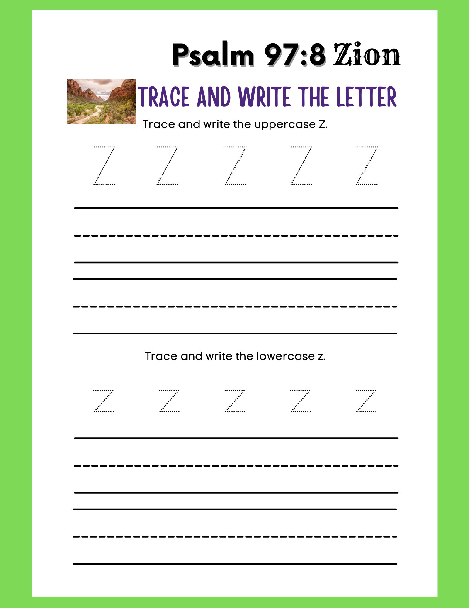 Alphabet Christian Tracing Book - Etsy