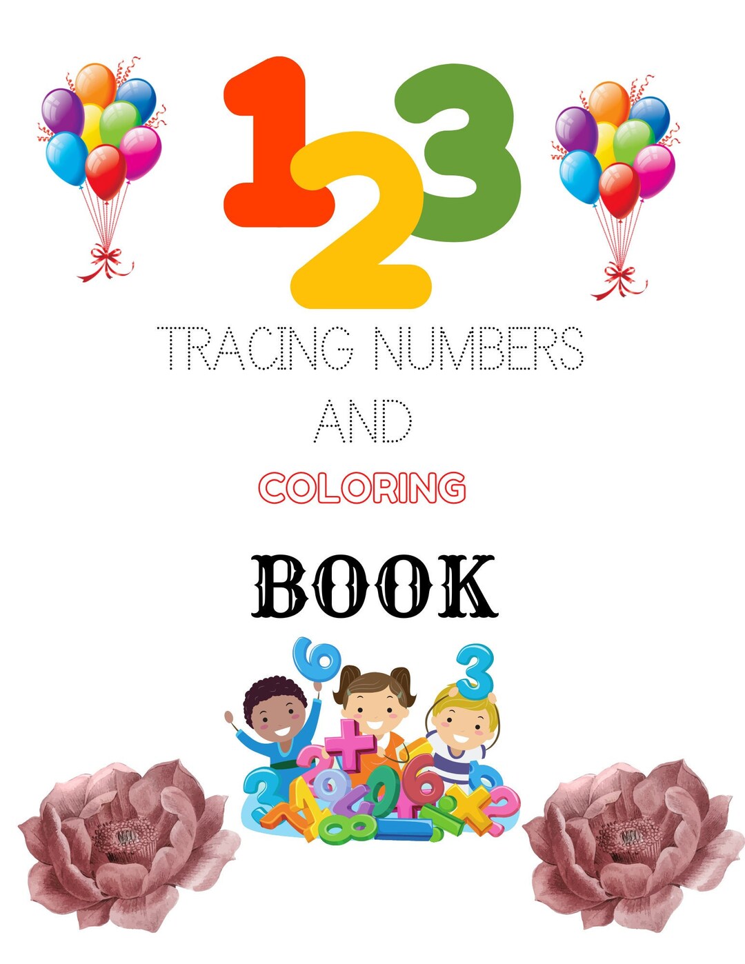 Number Tracing and Coloring Book - Etsy