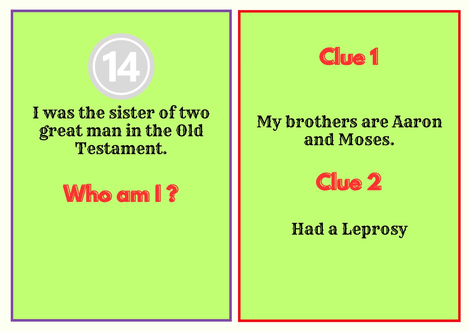 Guess Who? Bible Trivia Game for Everybody Who Am I? Women in the Bible ...
