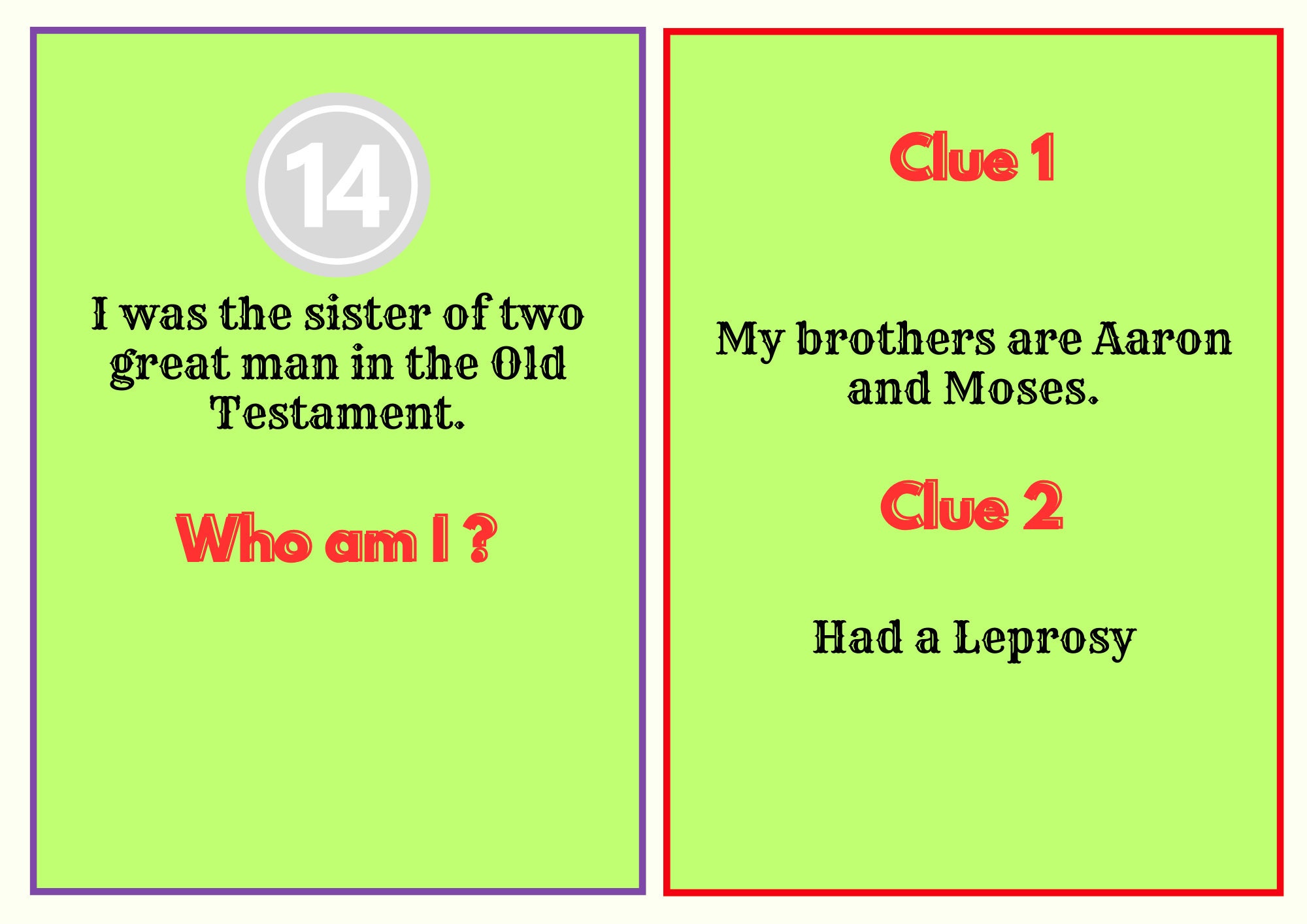 Guess Who? Bible Trivia Game for Everybody Who Am I? Women in the Bible ...