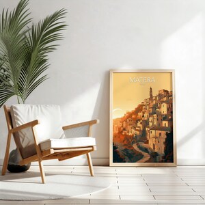 Matera Art Print | Modern Poster | Print | Available in Many Sizes or ...
