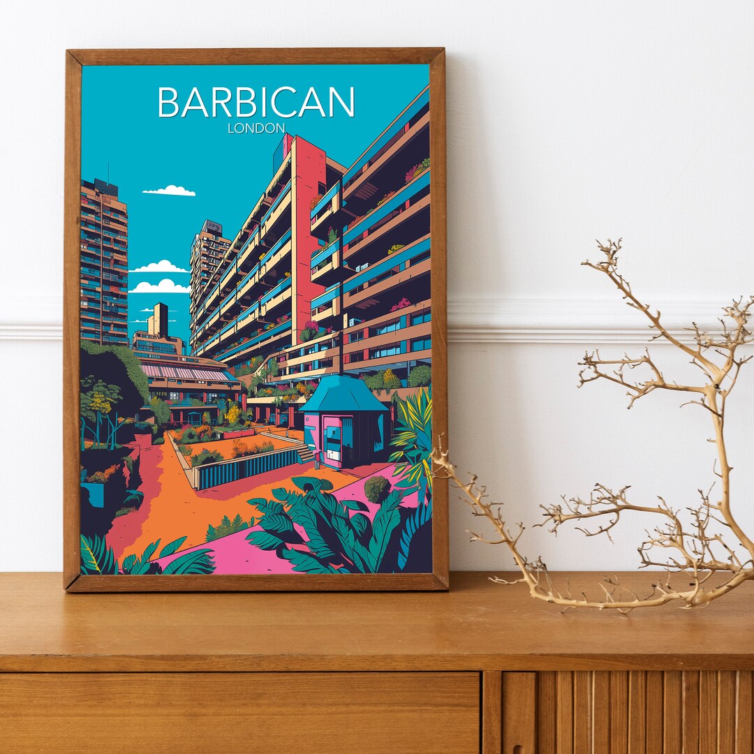 Barbican, London - Art Print | Modern Poster | Print | Available in ...