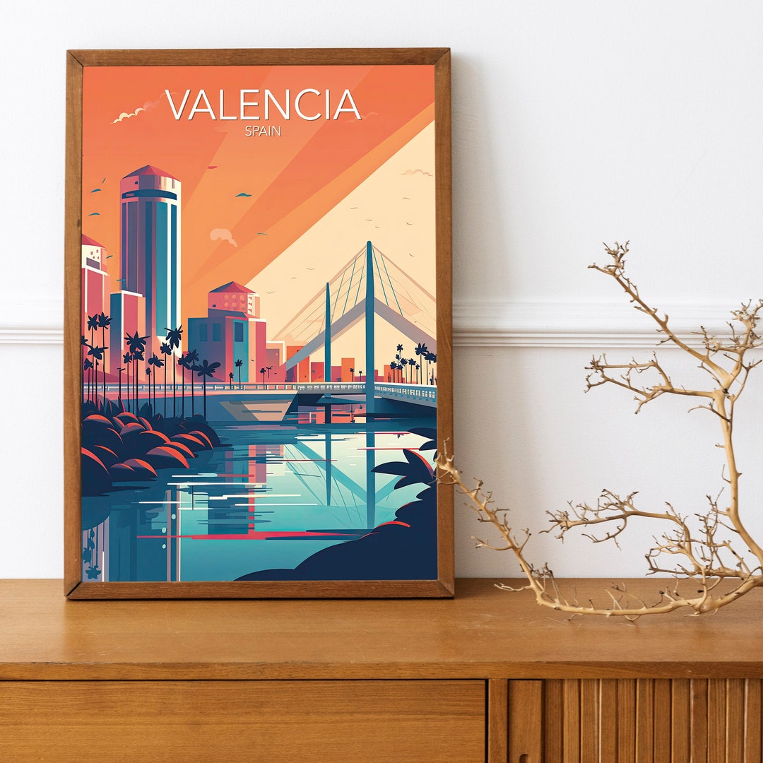 Valencia Art Print | Modern Poster | Print | Available in Many Sizes or ...
