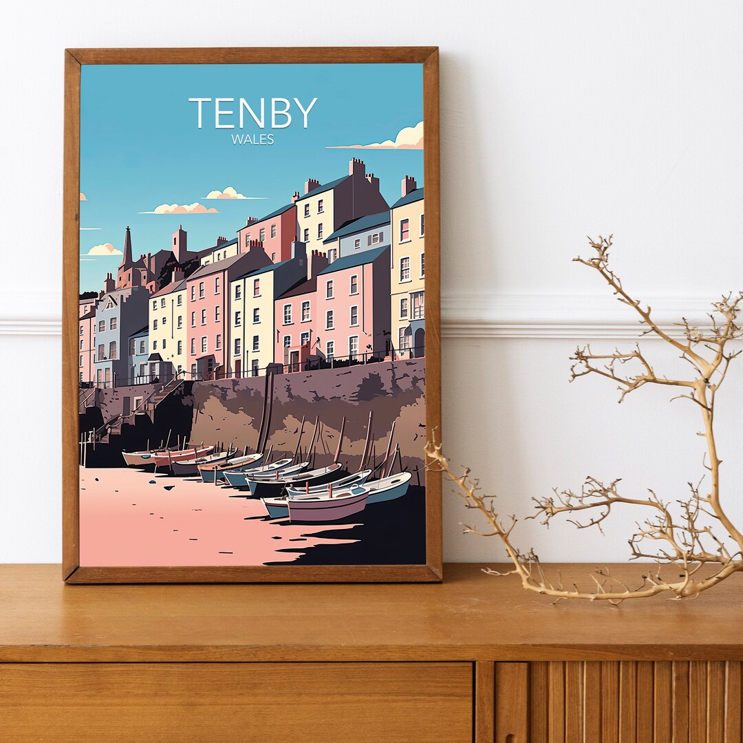 Tenby, Wales | Art Print | Modern Poster | Print | Available in Many ...