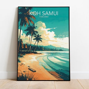 Koh Samui Art Print Modern Poster Print Available in Many Sizes or ...