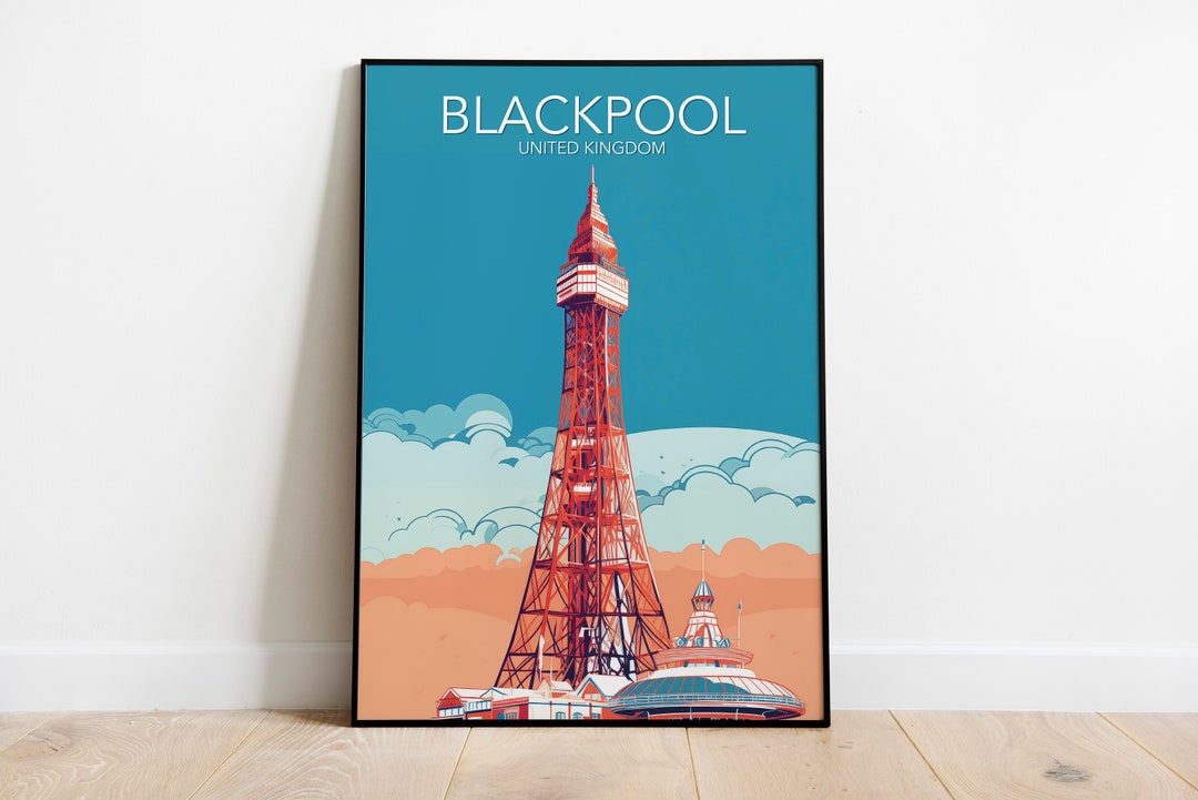 Blackpool Art Print | Modern Poster | Print | Available in Many Sizes ...