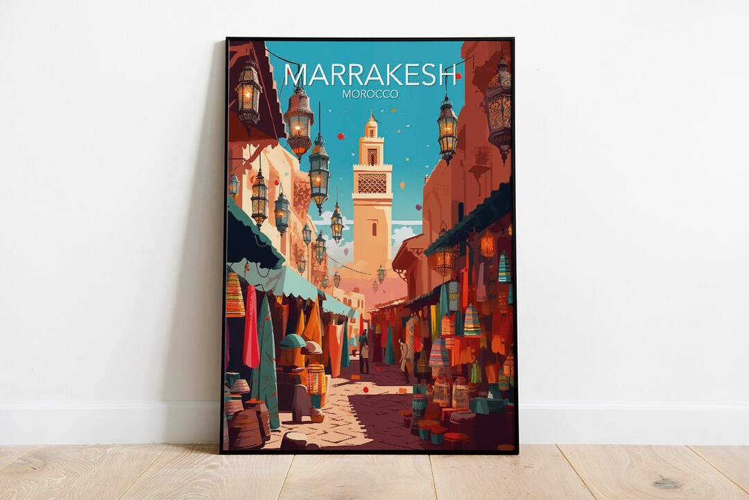 Marrakesh Art Print | Modern Poster | Print | Available in Many Sizes ...