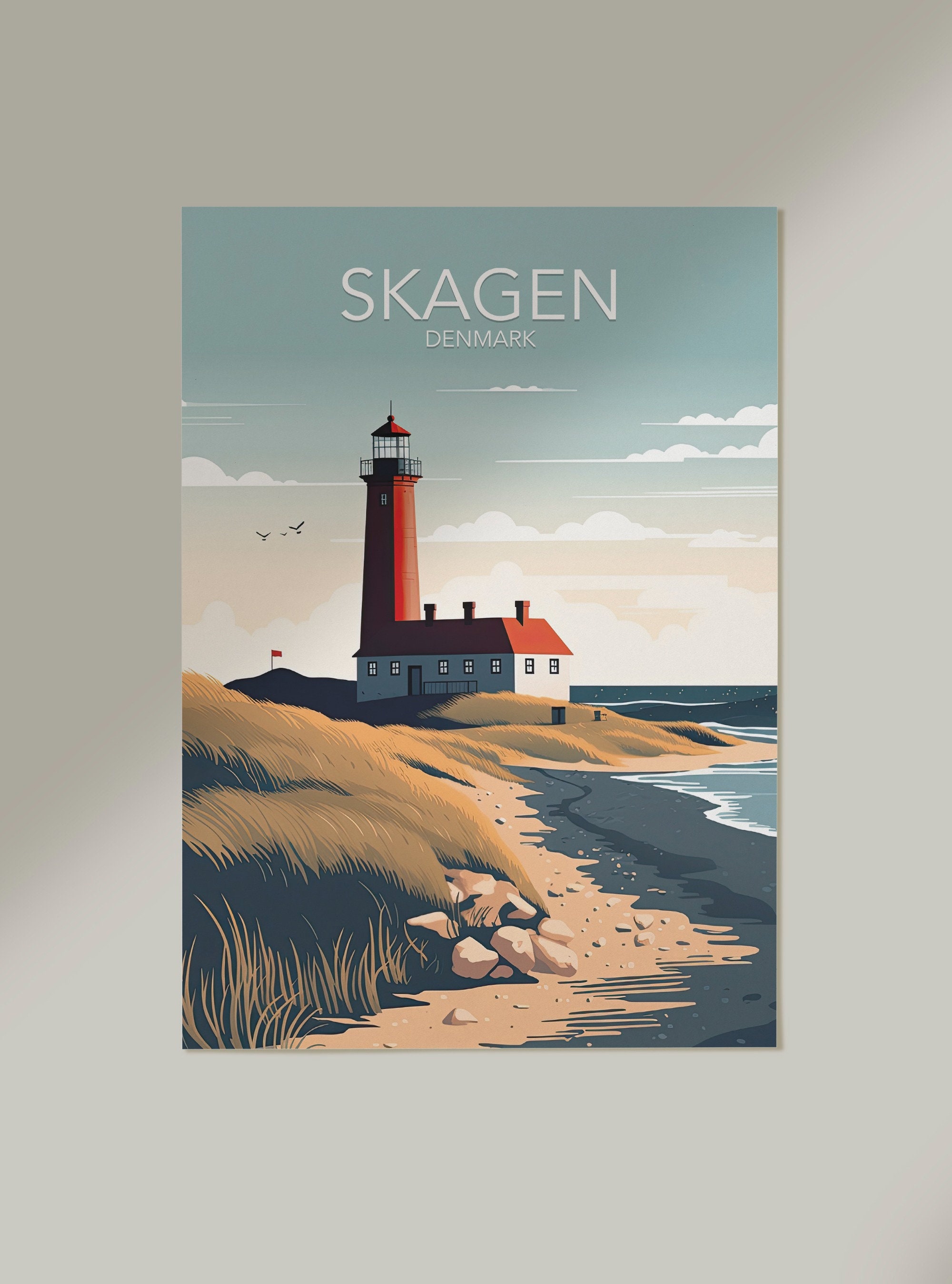 Skagen Art Print Modern Poster Print Available in Many Sizes or Digital ...