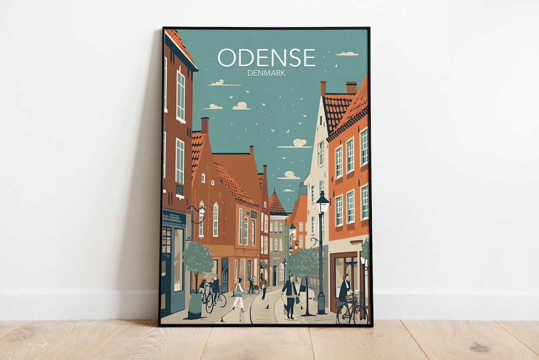 Odense Art Print | Modern Poster | Print | Available in Many Sizes or ...
