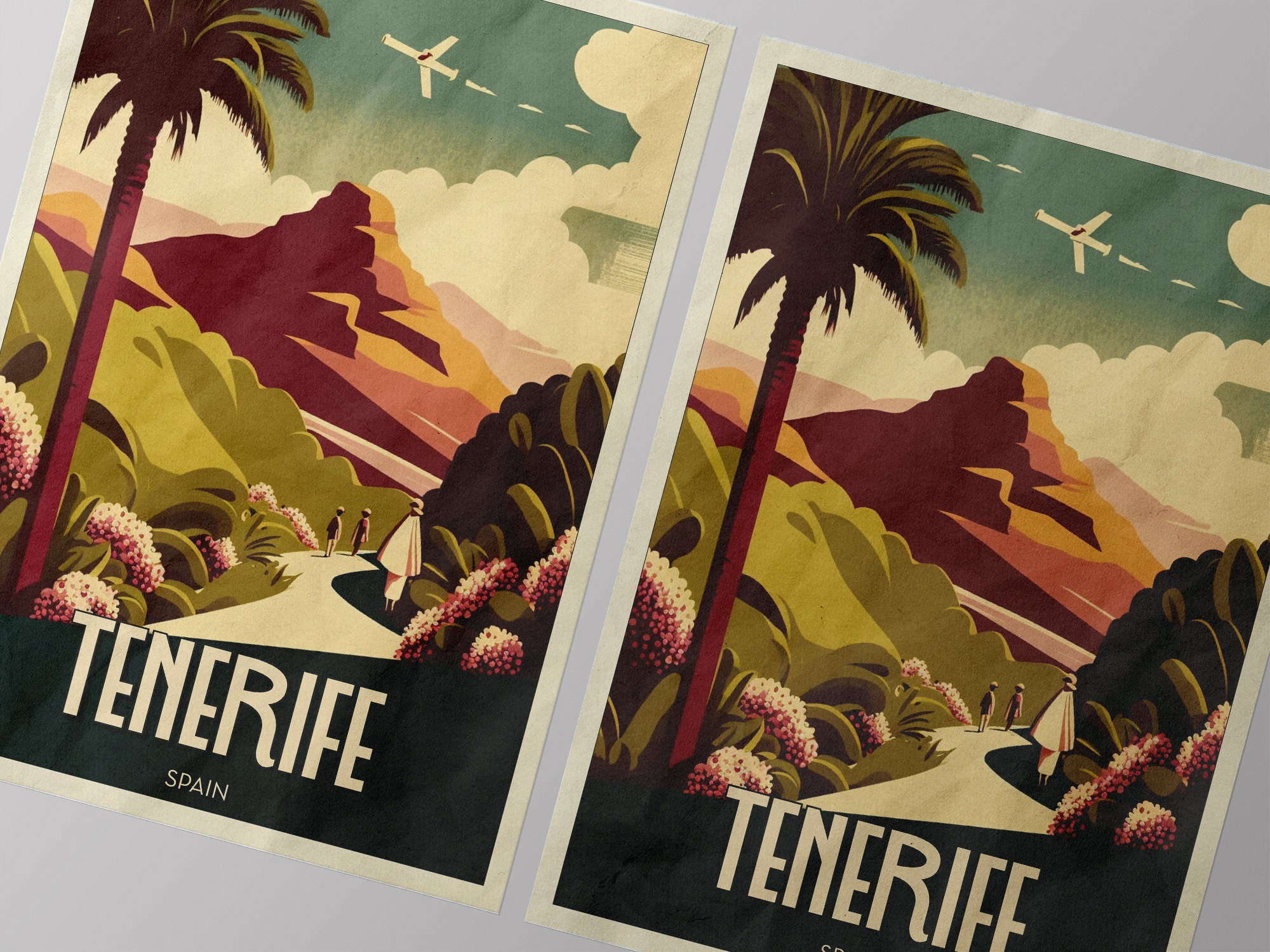 Tenerife Art Print | Vintage Poster | Print | Available in Many Sizes ...