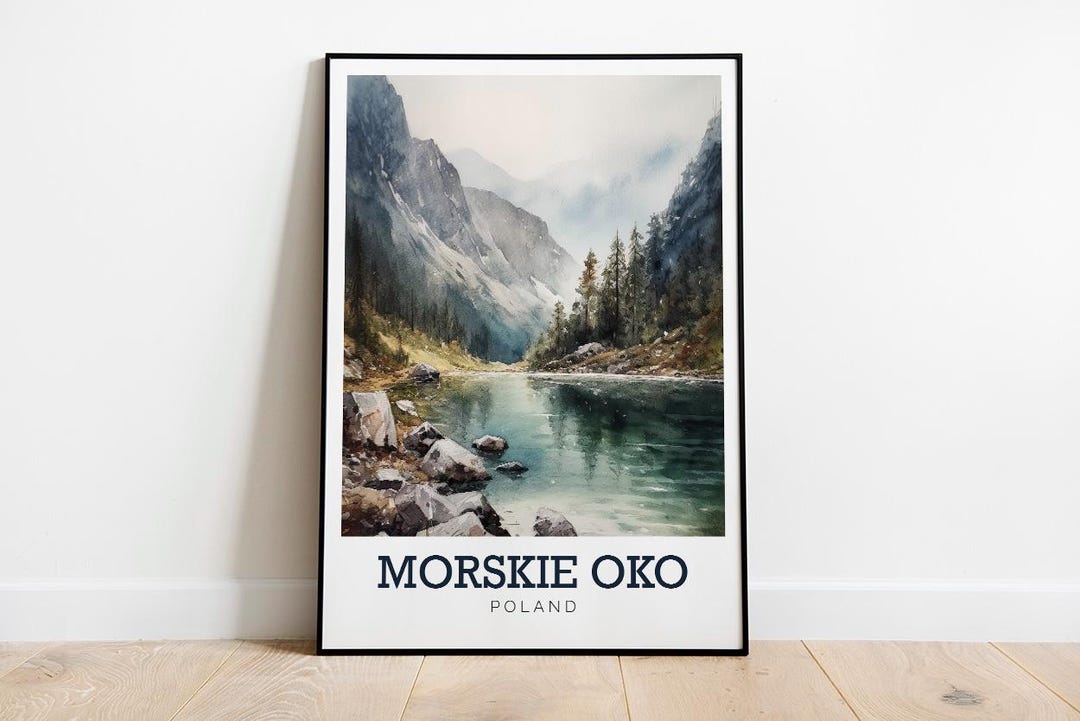 Morskie Oko Art Print | Watercolour Print | Print | Available in Many ...