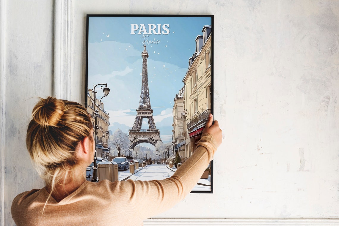Winter in Paris Art Print | Winter Poster | Print | Available in Many ...