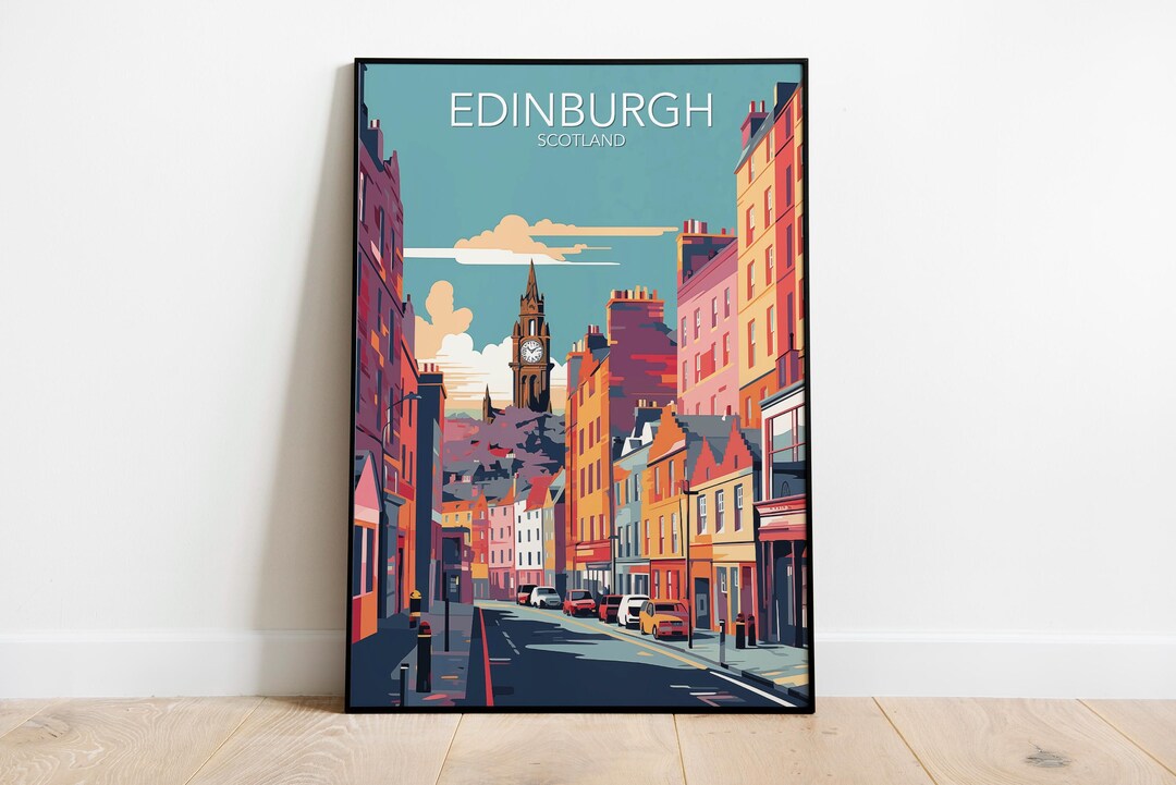 Edinburgh - Art Print | Modern Poster | Print | Available in Sizes: A5 ...