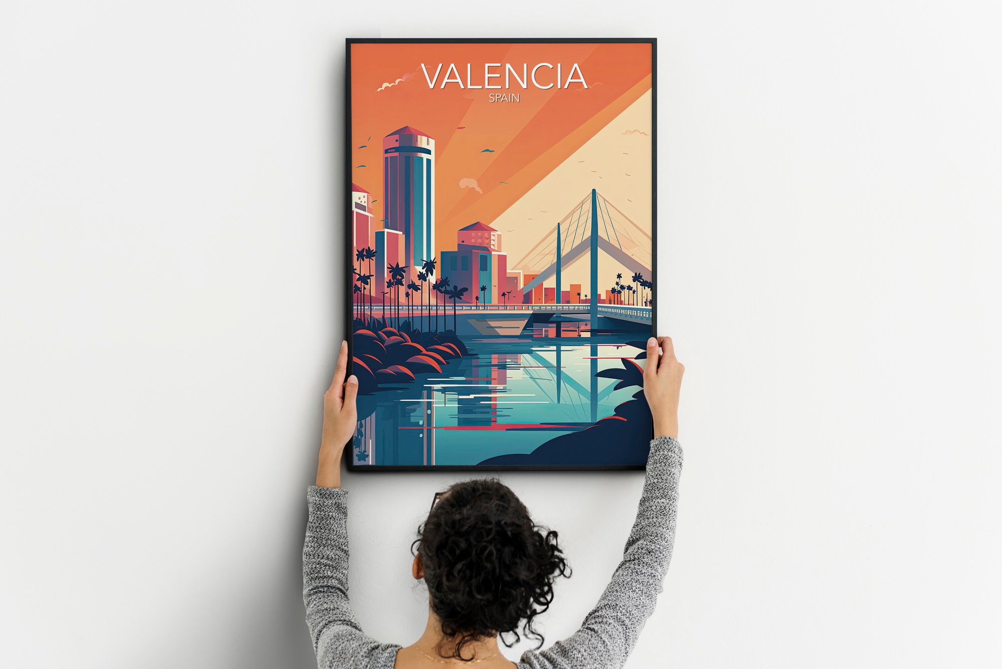 Valencia Art Print | Modern Poster | Print | Available in Many Sizes or ...