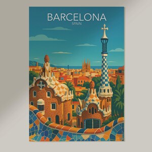 Barcelona - Art Print | Modern Poster | Print | Available in Sizes: A5 ...
